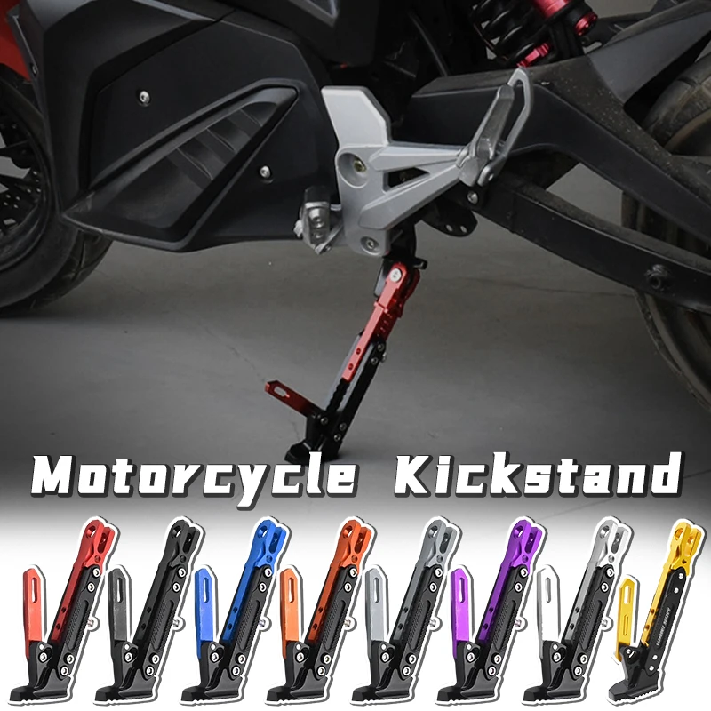 New-Motorcycle-Kickstand-Parking-Kick-Stand-Bracket-Foot-Side-Supportor ...