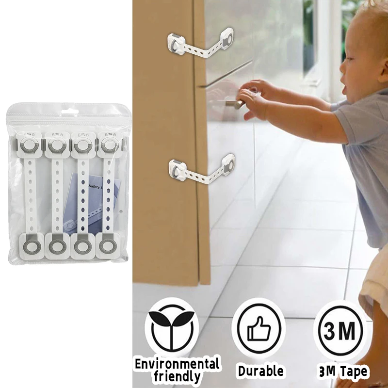 4-Pcs-Security-Protection-Lock-for-Children-Home-Safety-For-Baby-Door ...
