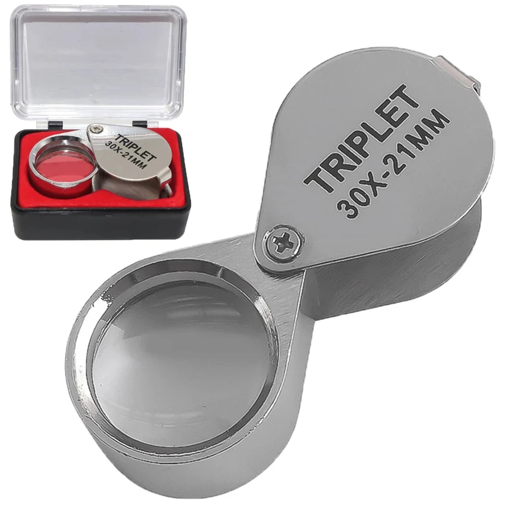 Pocket Jewelry Magnifying Glass Jewelers Eye Tools Jewellery Folding ...