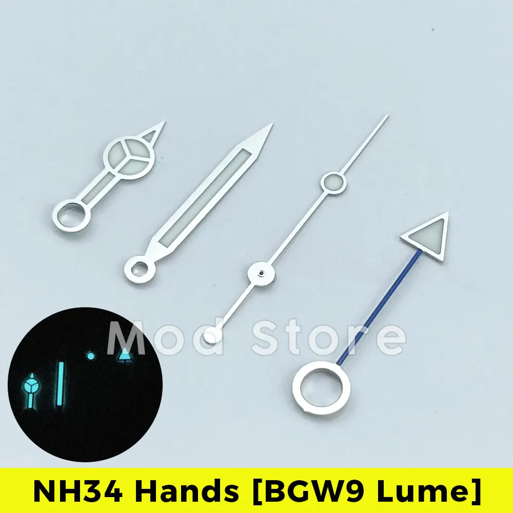 NH34-GMT-Watch-Hands-Set-Mod-for-NH34A-Movement-SKX-SSK-Mod-BGW9-Lume-4 ...