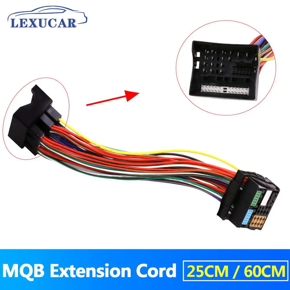 Mqb Extension Cord 52 Pin Upgrade Quadlock Adapter Cable For Audi A4 A6
