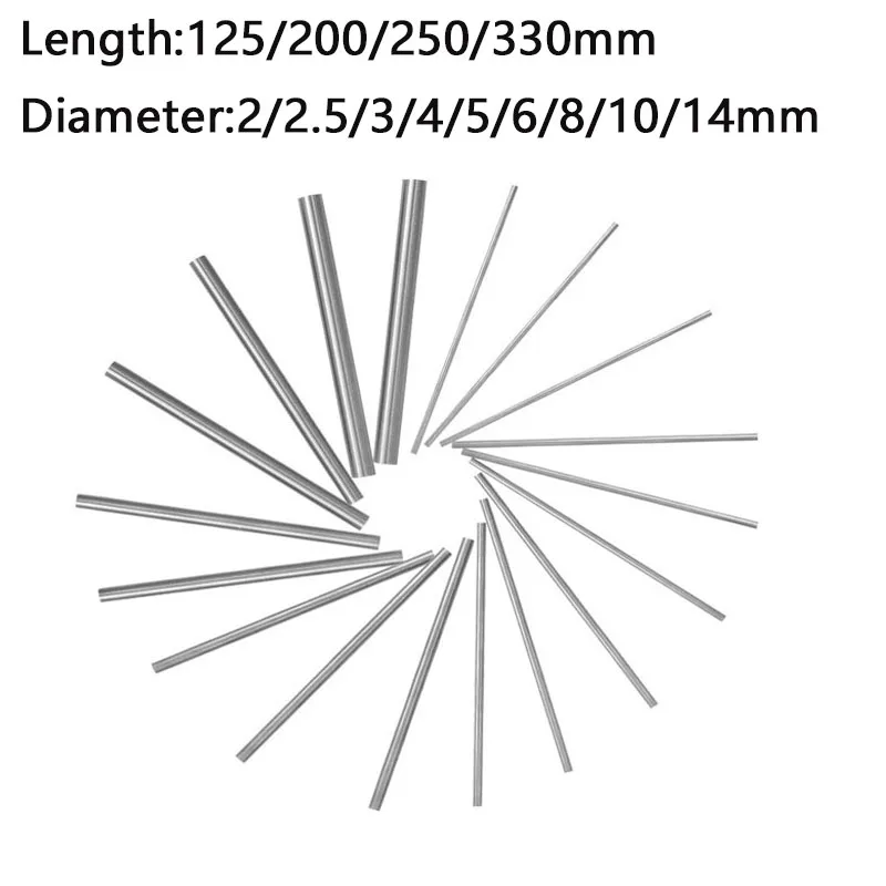 Stainles Steel Rod 2/2.5/3/4/5/6/8/10/14 Mm Linear Shaft Metric Round ...