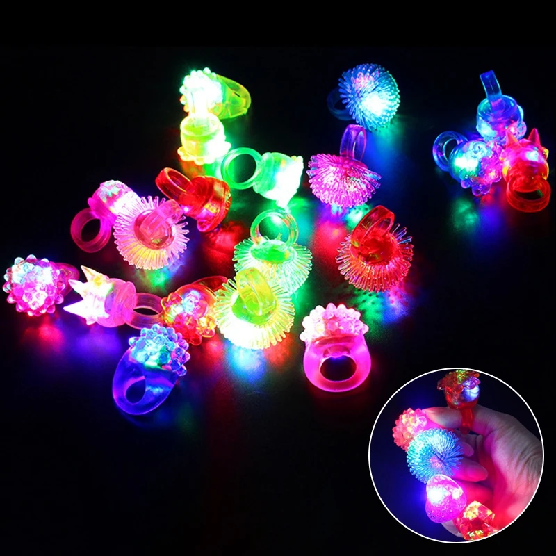 5-10-20-50pc-Glowing-Ring-Luminous-Rings-Finger-Light-Slingshot-Glow-in ...