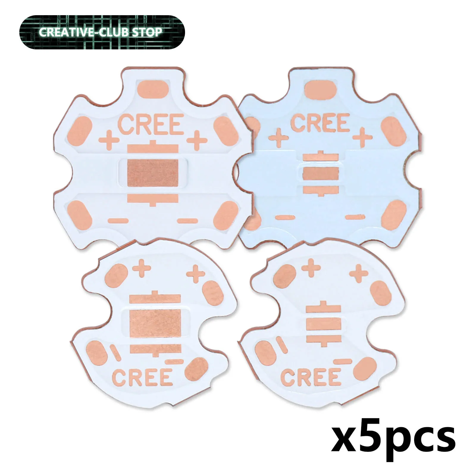 5PCS-20mm-Copper-PCB-Cree-XPG2-XPE-XPE2-XML2-XHP50-MKR-T6-U2-3535-5050 ...