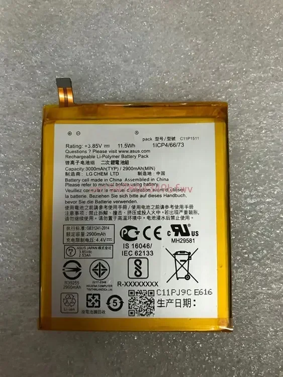 High-Capacity-C11P1511-Battery-For-ASUS-Zenfone3-Ze552kl-Z012da-Z012de ...