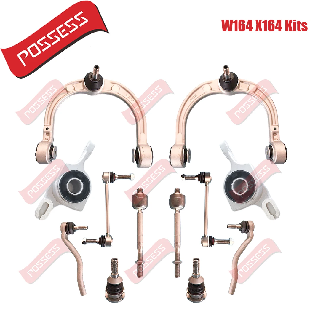 12-Pieces-Front-Axle-Suspension-Control-Arm-Ball-Joint-Stabilizer-Link ...