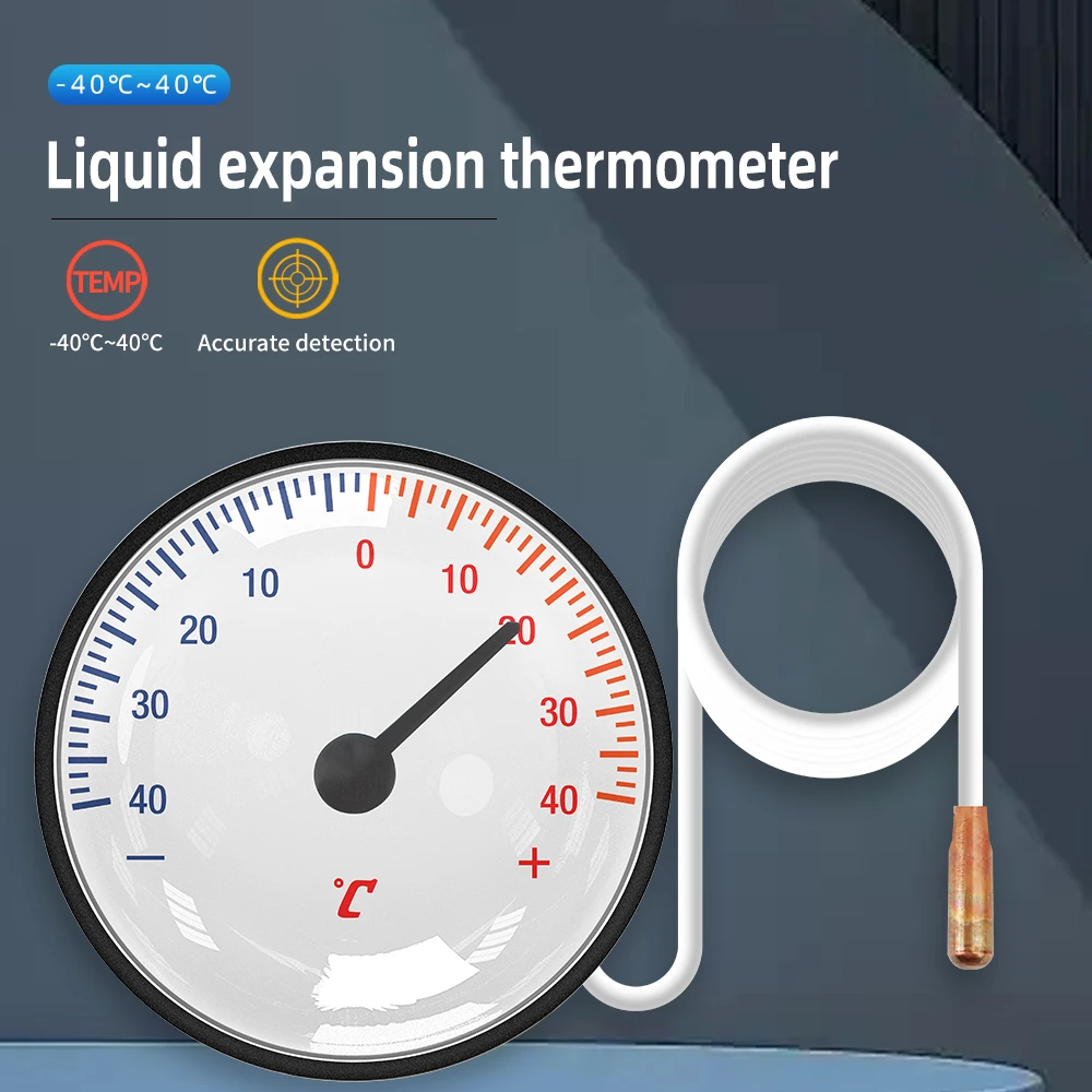 -40~+40℃/10-120℃ Oven Thermometer with Capillary Tube 1.4m Household ...