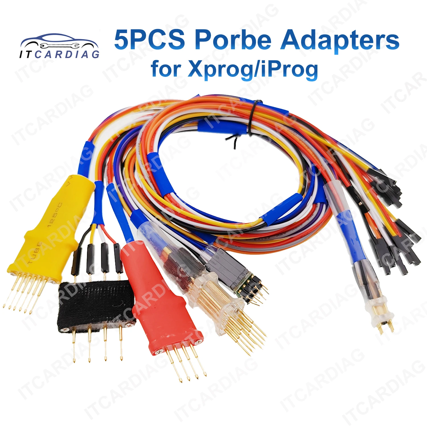 5pcs Cable Wires Pins Probes Iprog Iprog Plus Work Without Soldering Pins 5 Probe Adapters Works