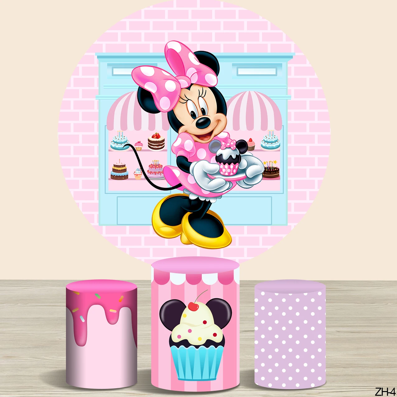 Fondo-de-c-rculo-redondo-con-cabeza-de-Minnie-Mouse-Fondo-de-foto-de ...