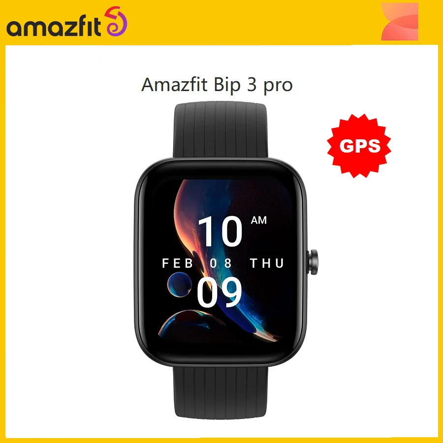 Amazfit-Bip 3 Pro Smartwatch, GPS, 1.69 ", grande ecrã a cores, 60 ...
