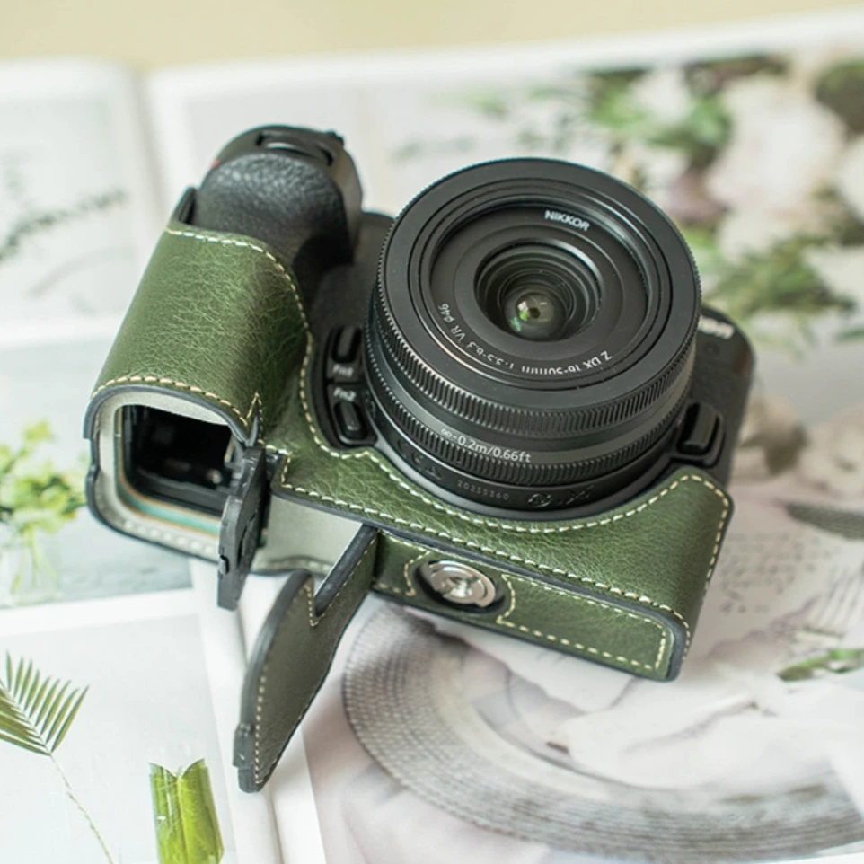 Leather Case for Nikon Z30 Z50 Camera Bag ZFC ZF PU Protective Cover ...