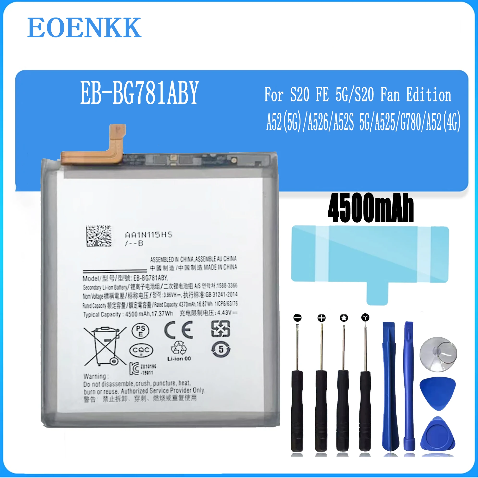 EB-BG781ABY-Battery-for-Samsung-GALAXY-S20-FE-5G-A52S-S20-Fan-Edition ...