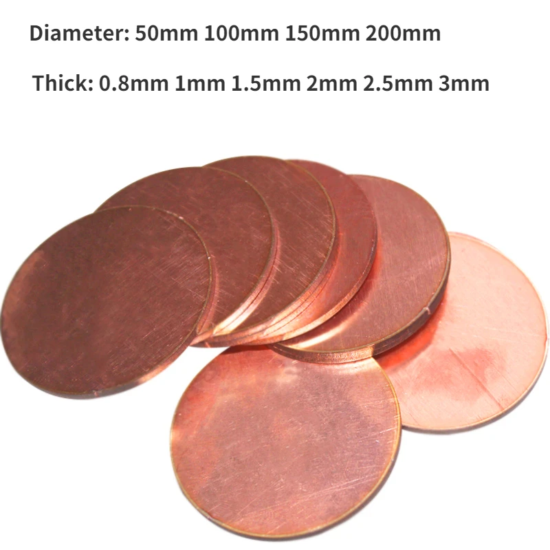 Copper Disc Round Plate | Copper Sheet Plate | Tool Parts - Dia. 50mm ...