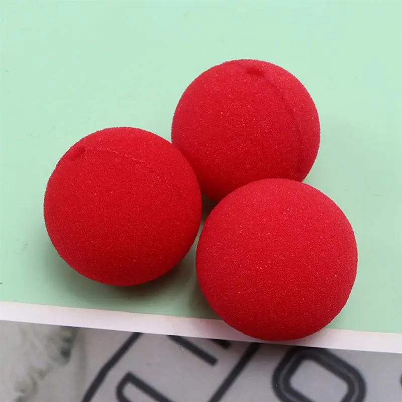 50pcs Clown Sponge Nose Clown Red Nose Ball Funny Sponge Clown Noses ...