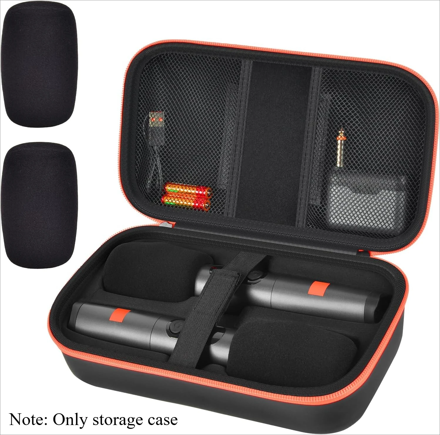 Wireless Microphone Case for JBL PartyBox & Two Mic System, Shockproof ...