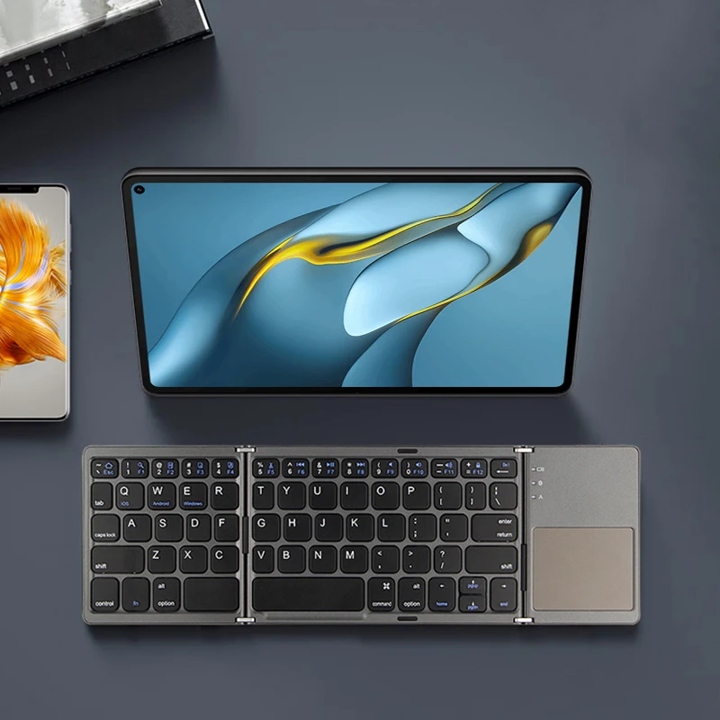 HUWEI-Wireless-Bluetooth-folding-keyboard-for-Huawei-MatePad-Pro-10-8 ...