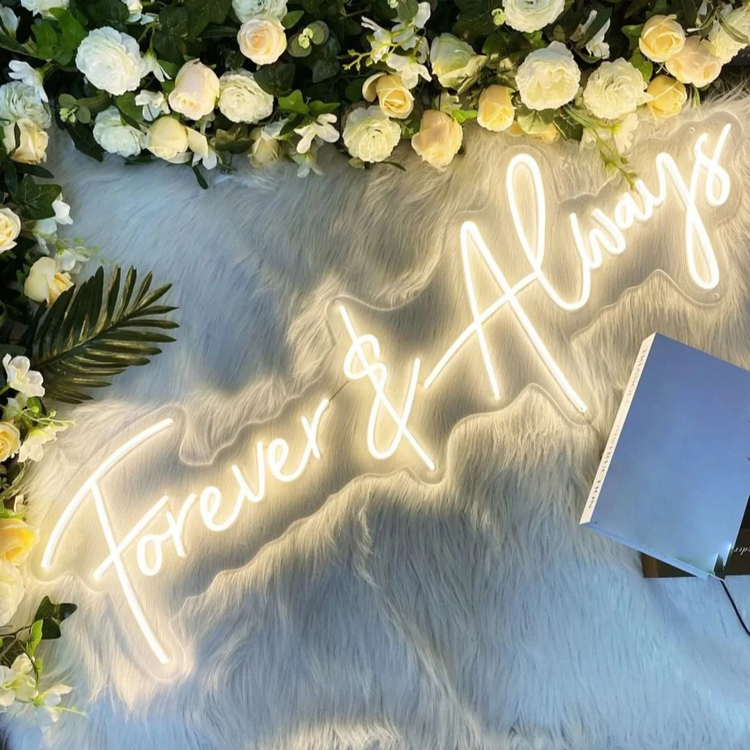 Custom Neon Sign,Wedding Led Light Up Sign，Personalized Room Decor ...