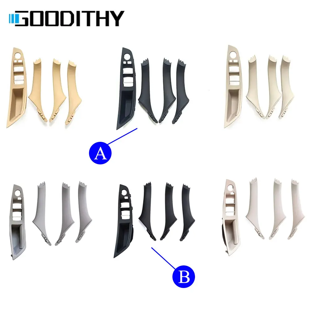 4PCS-Interior-Window-Lift-Switch-Cover-Driver-Door-Inner-Handle-Cover ...