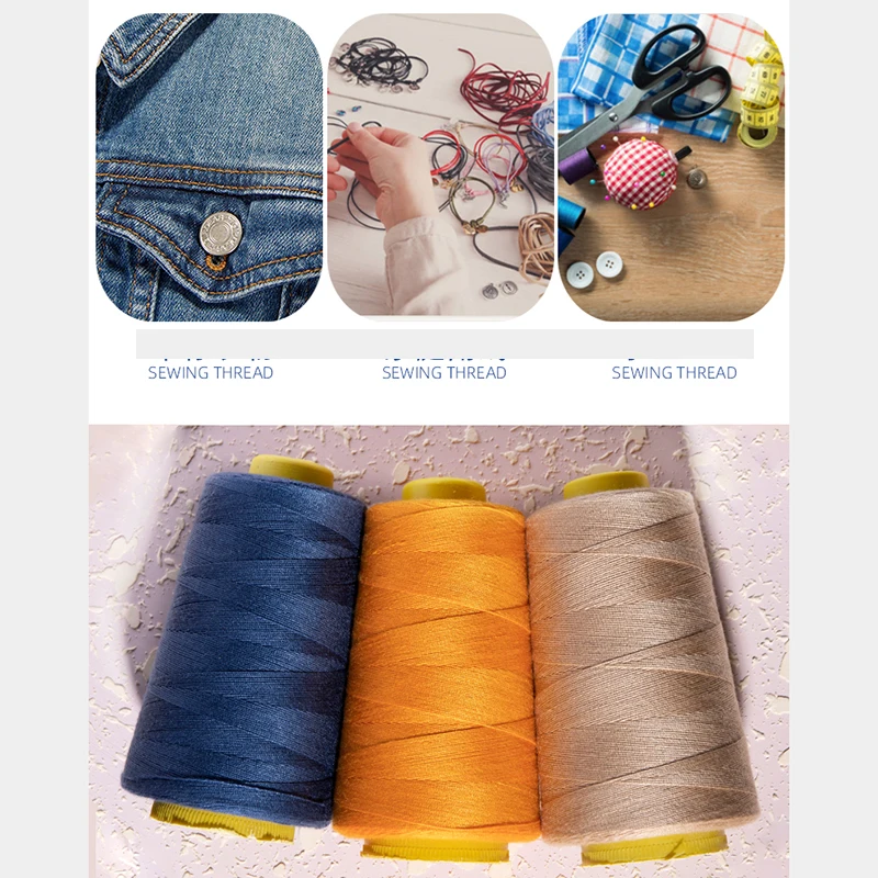 100g-1300meters-203-Jeans-Sewing-Machine-Thick-Line-3-Strand-Thread ...