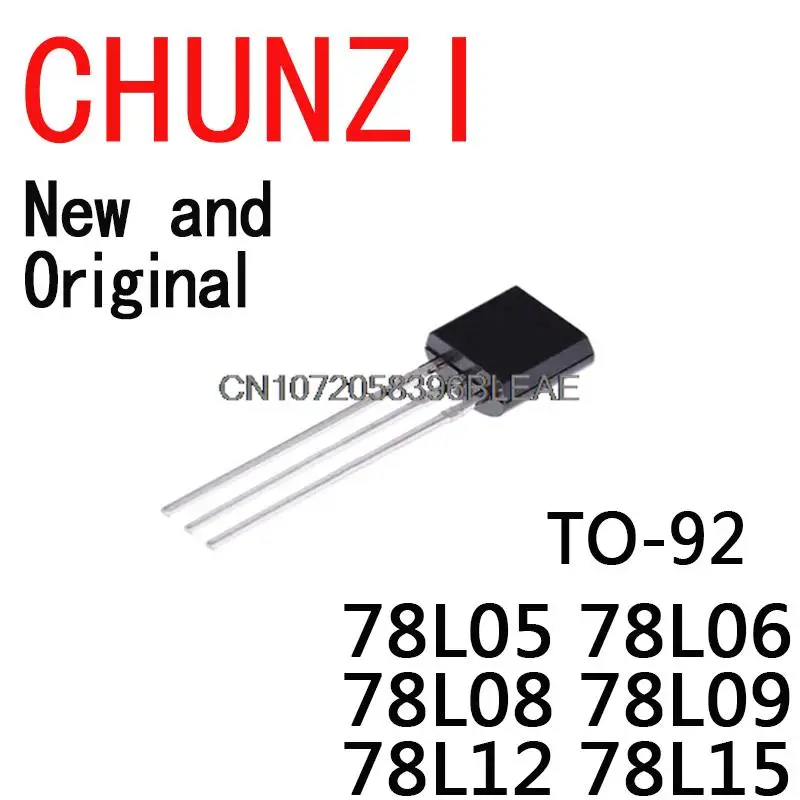 100PCS New and Original TO-92 Transistor 78L05 78L06 78L08 78L09 78L12 ...
