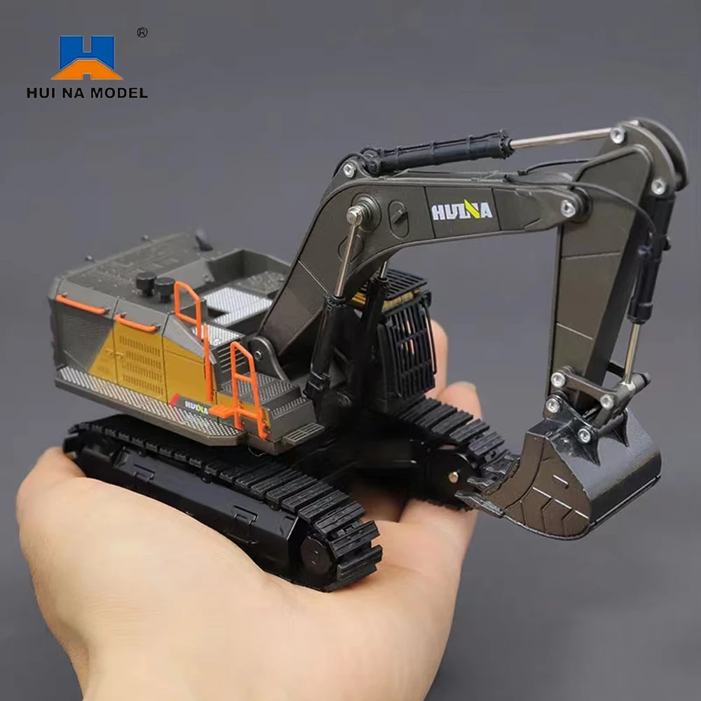 HUINA-Model-car-toy-1-50-Metal-Alloy-Excavator-Diecast-Static-Model ...