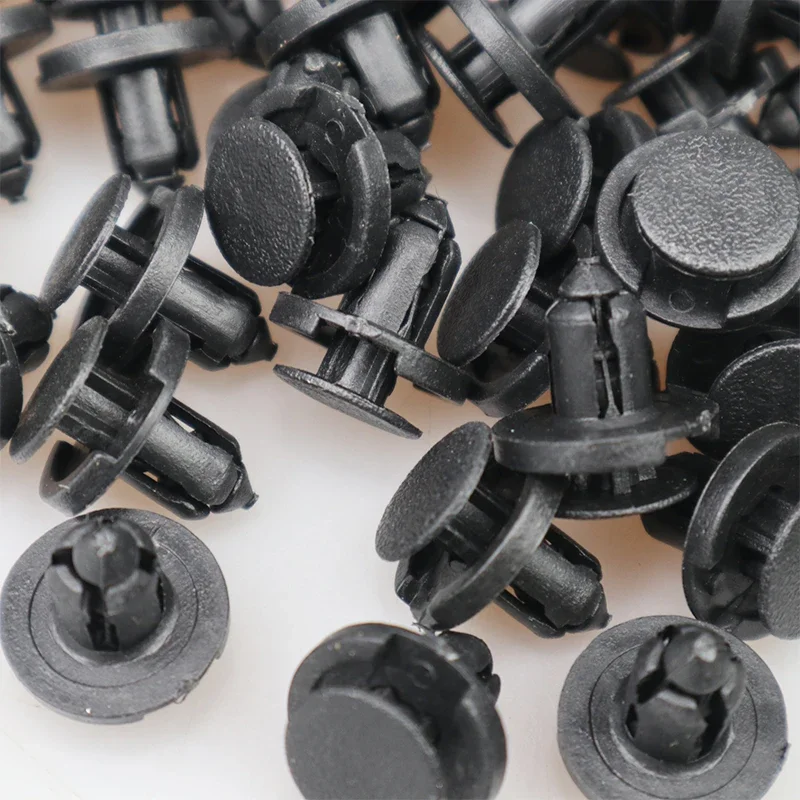 10-20-50pcs-8mm-Diameter-8mm-Black-Plastic-Auto-Fasteners-Rivets-Clips ...