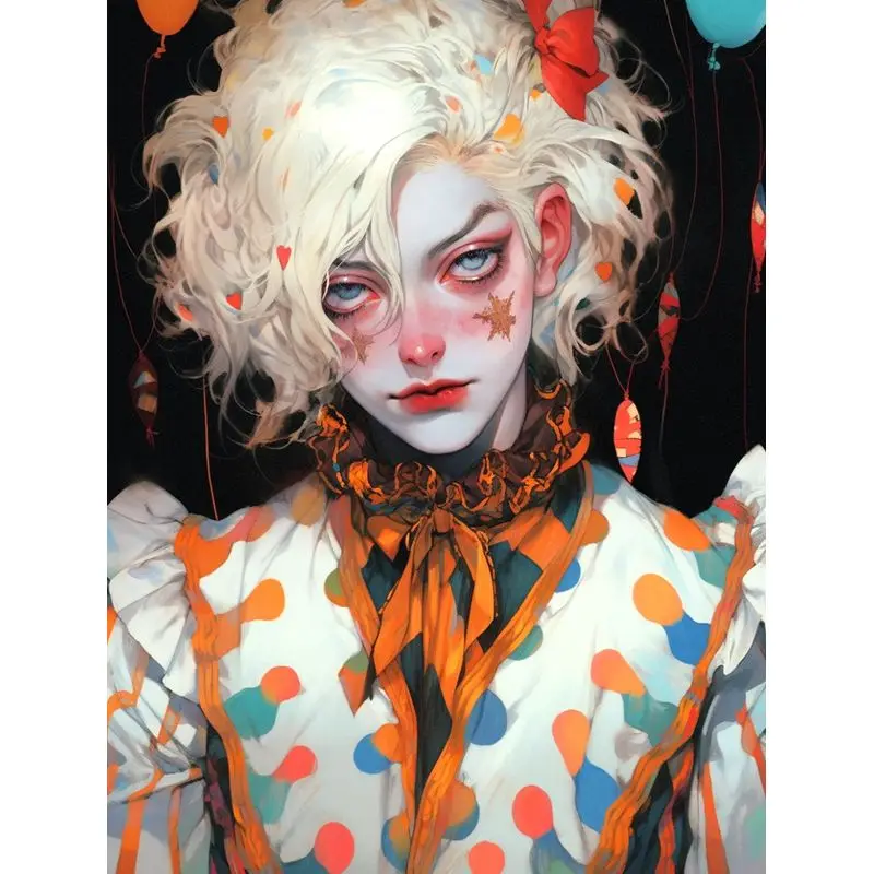 GATYZTORY-Coloring-By-Numbers-Clown-Figure-Painting-Picture-Paint-Kits ...