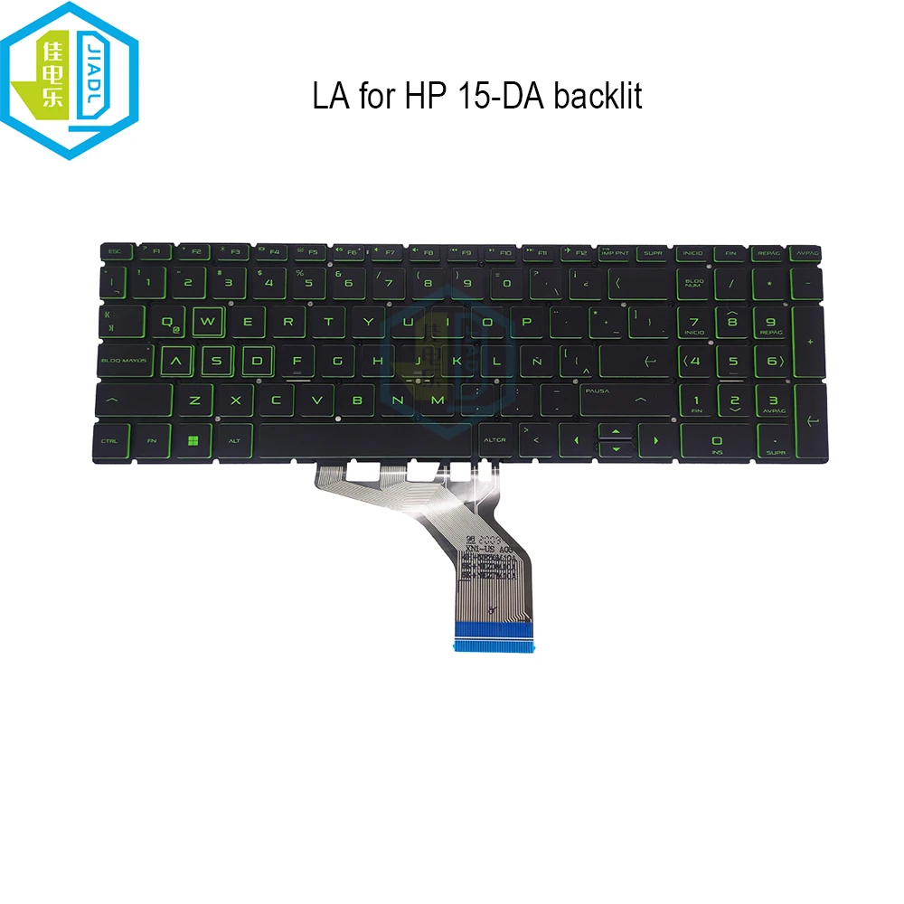 laptop backlit Bulgarian Latin Backlight keyboard for HP Pavilion 15-DA ...