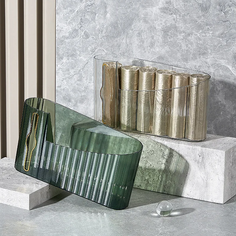 Light-Luxury-Garbage-Bag-Storage-Box-Wall-Mounted-No-Holes-in-Kitchen ...