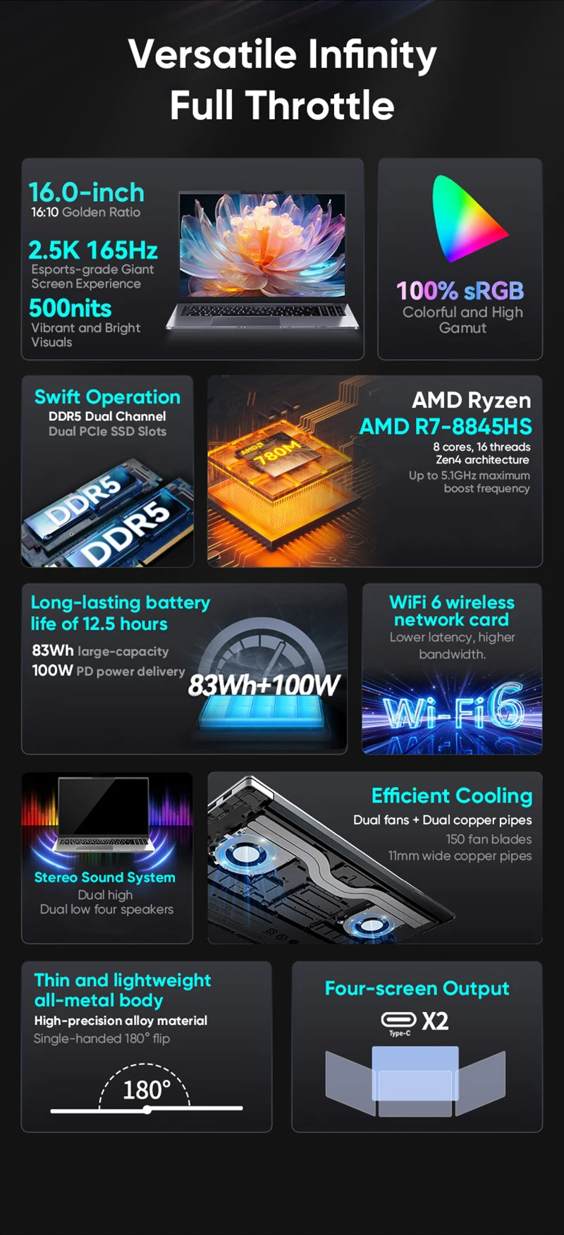 Hot Sale N-one Nbook Ultra AMD Ryzen 7 8845HS Handheld Gaming Laptop ...