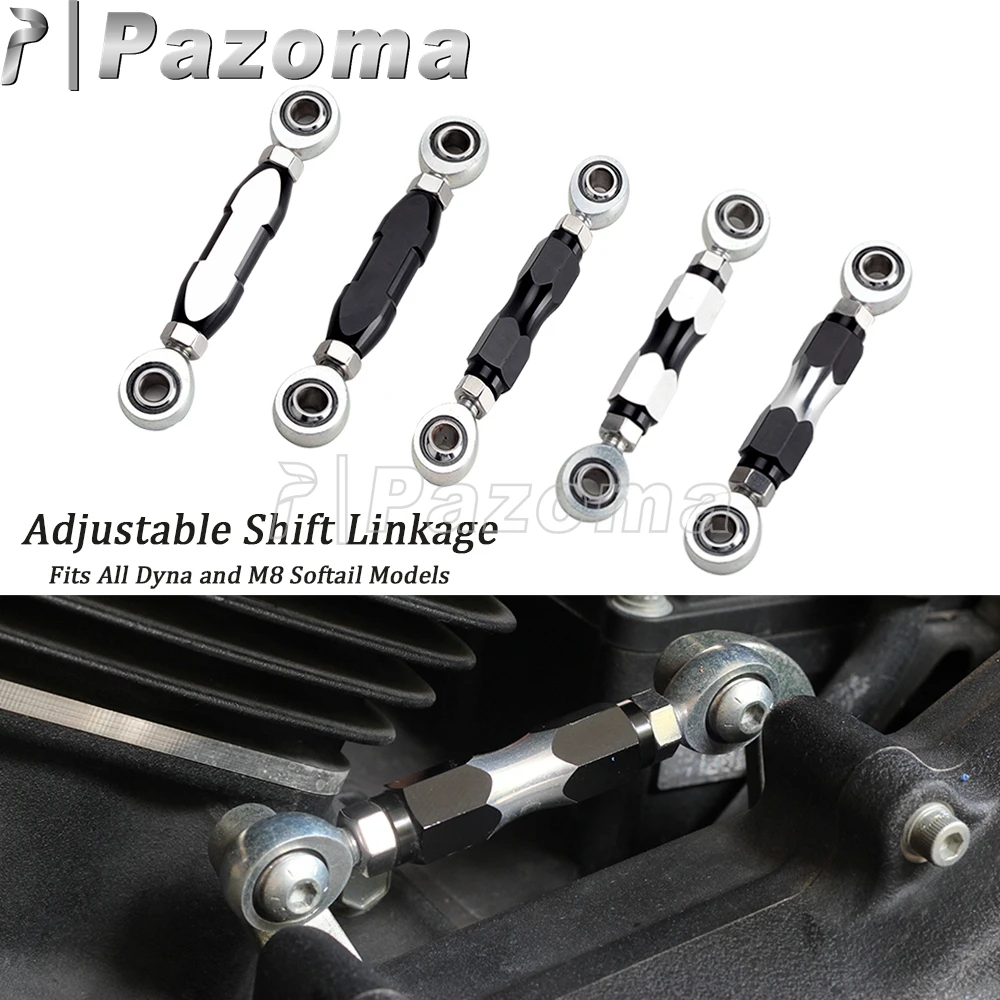 Aluminum Adjustable Motorcycle Shift Linkage Rod Mid Control Lever For ...