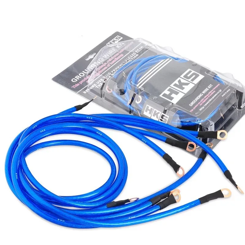 Universal 5 Point Car Earth Ground Cables Grounding Wire System Kit ...