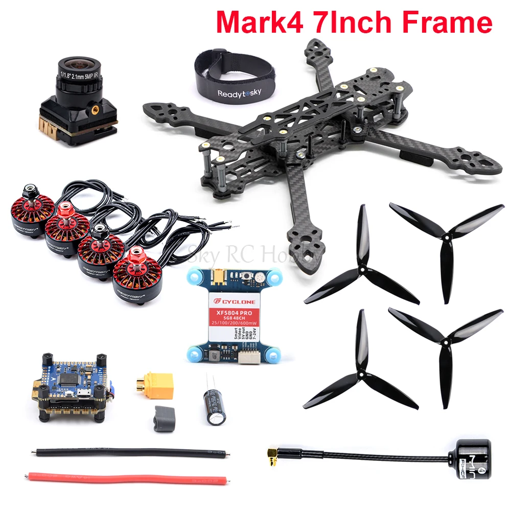 Mark4 7inch 295mm Carbon Fiber Frame 2207 1800kv Motor F4 V3s Plus ...
