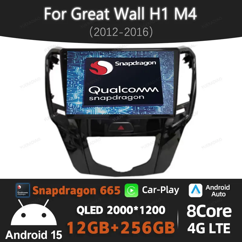 Android 15 Car Radio For GWM Great Wall H1 M4 2012 2013 2014 2015 2016 ...