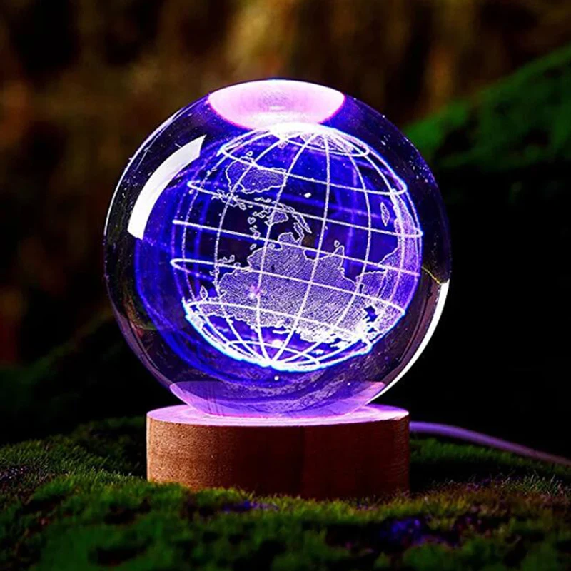 3D-Earth-crystal-ball-Color-night-light-Birthday-girlfriend-classmate ...