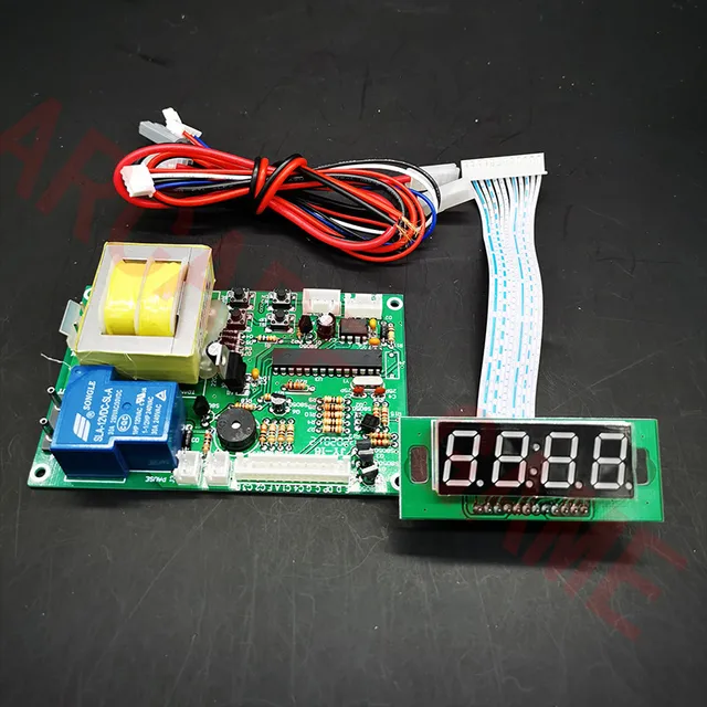 JY-16 110V/220V Timer Control PCB Board with 6 coins Multi coin ...