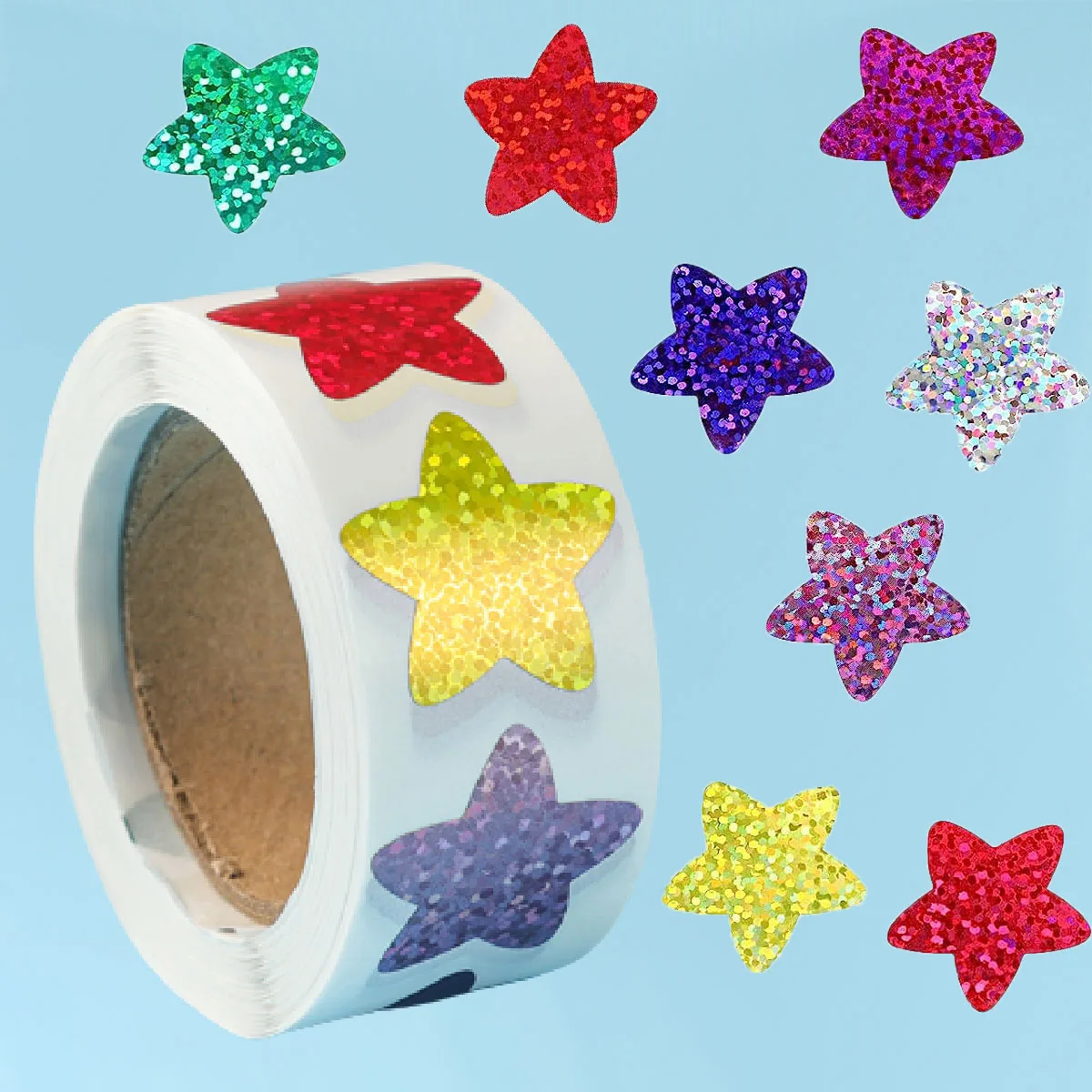 50-500pcs-Colorful-Star-Stickers-for-Kids-Reward-School-Classroom ...