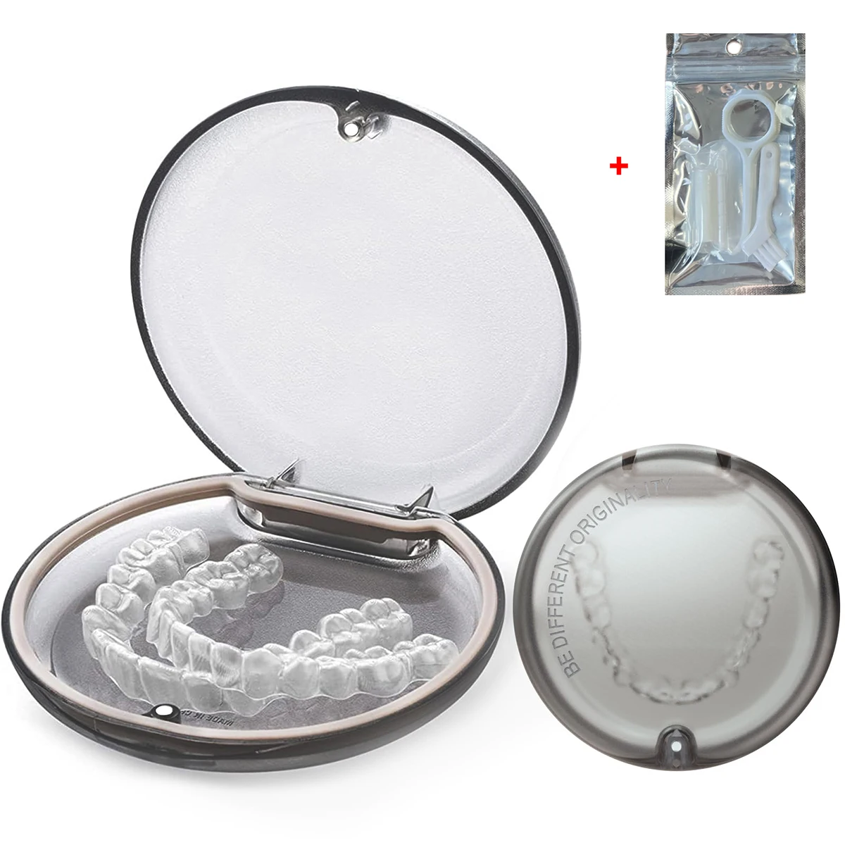 Retainer Case with Magnetic Closure Invisible Aligner Case with Removal ...