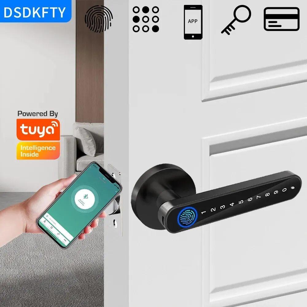 Fingerprint-Door-Lock-Smart-Door-Lock-for-Bedroom-Electronic-Lock-with ...