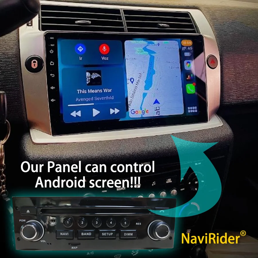 Panel de Control de pantalla Android para coche, estilo OEM, para ...