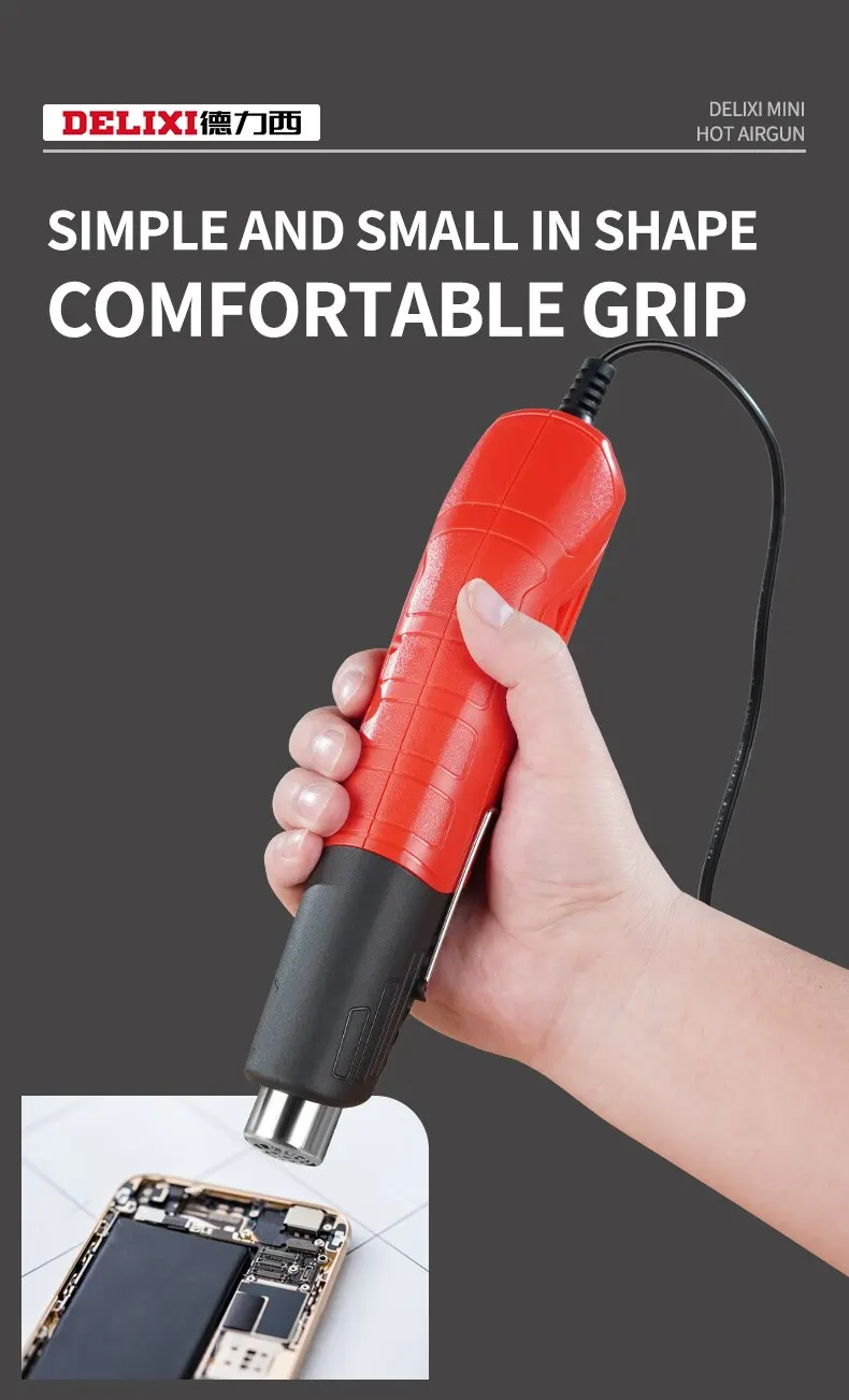 220V DIY Heat Gun Electric Power Tool Hot Air Gun Temperature Gun with ...