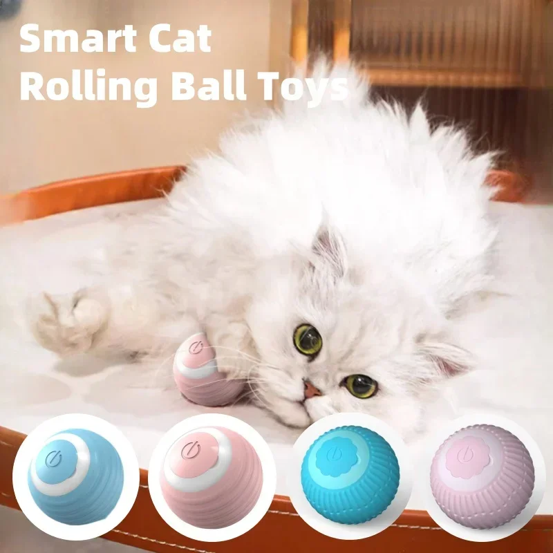 Smart Cat Rolling Ball Toys Rechargeable Cat Toys Ball Motion Ball Self ...