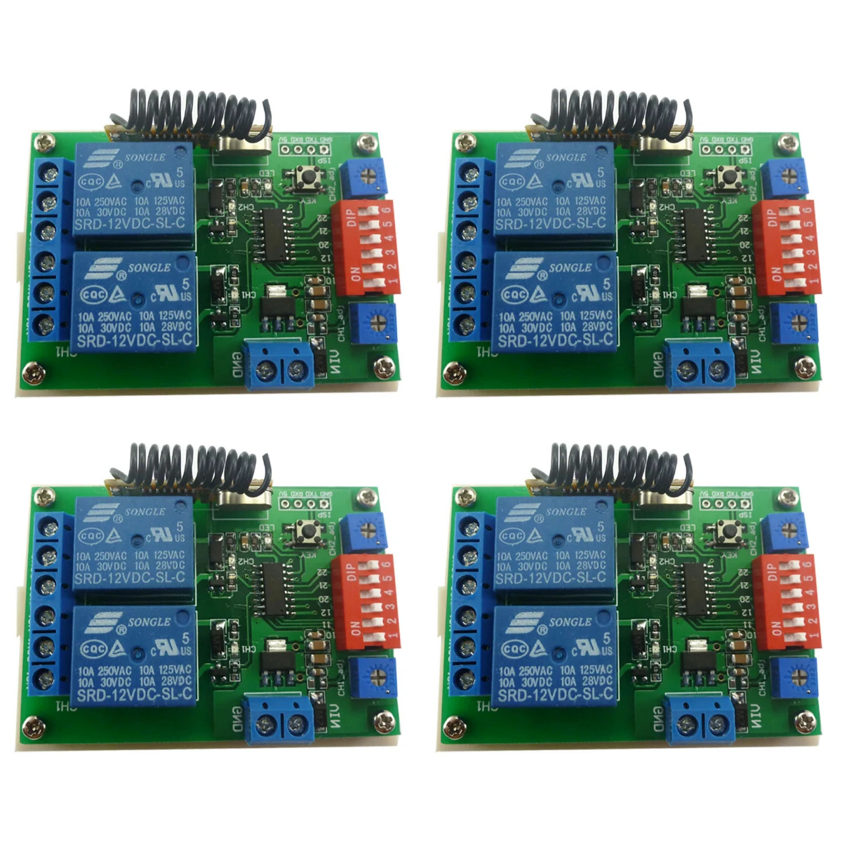 CE029A-DC-12V-2CH-433M-Multifunction-Wireless-Controller-Timer-Delay ...