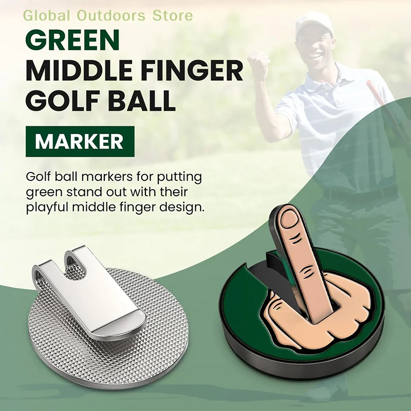 Funny-Middle-Finger-Golf-Ball-Marker-Gifts-Metal-Removable-Golf-Caps ...