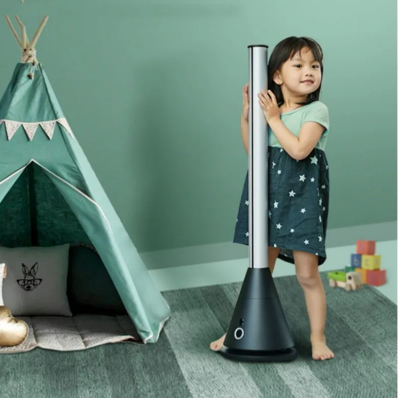 Vaneless Fan Ultra-Quiet Household Tower Fan Floor-Standing Living Room ...