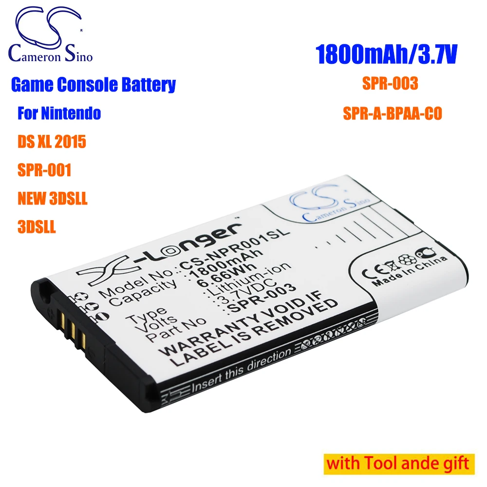 CS-SPR-003-Game-Console-1800mAh-3-7V-Battery-for-Nintendo-DS-XL-2015 ...