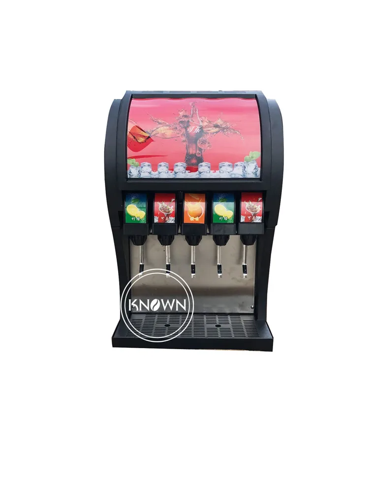 5-Valves-Machine-Commercial-Lemons-Cola-Cold-Drink-Dispensers-Orange ...