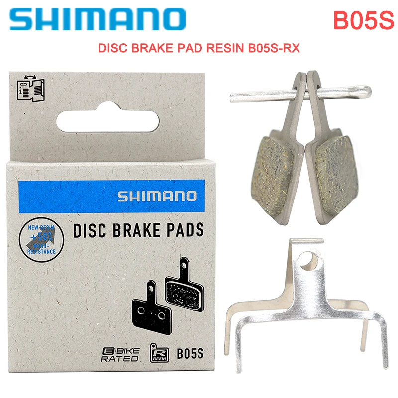 Shimano B05S Brake Pads for MTB Bike Disc Brake Pad Resin B05S-RX Wide ...