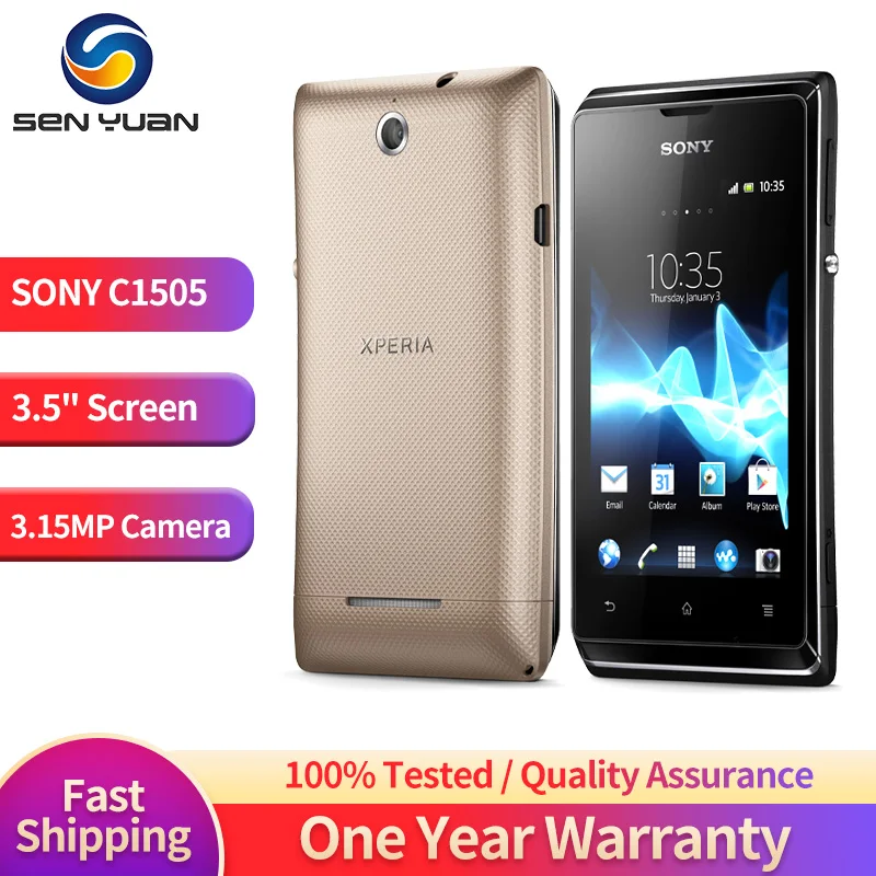 Original-Sony-Xperia-E-C1505-3G-Mobile-Phone-3-5-WiFi-3-15MP-Camera ...