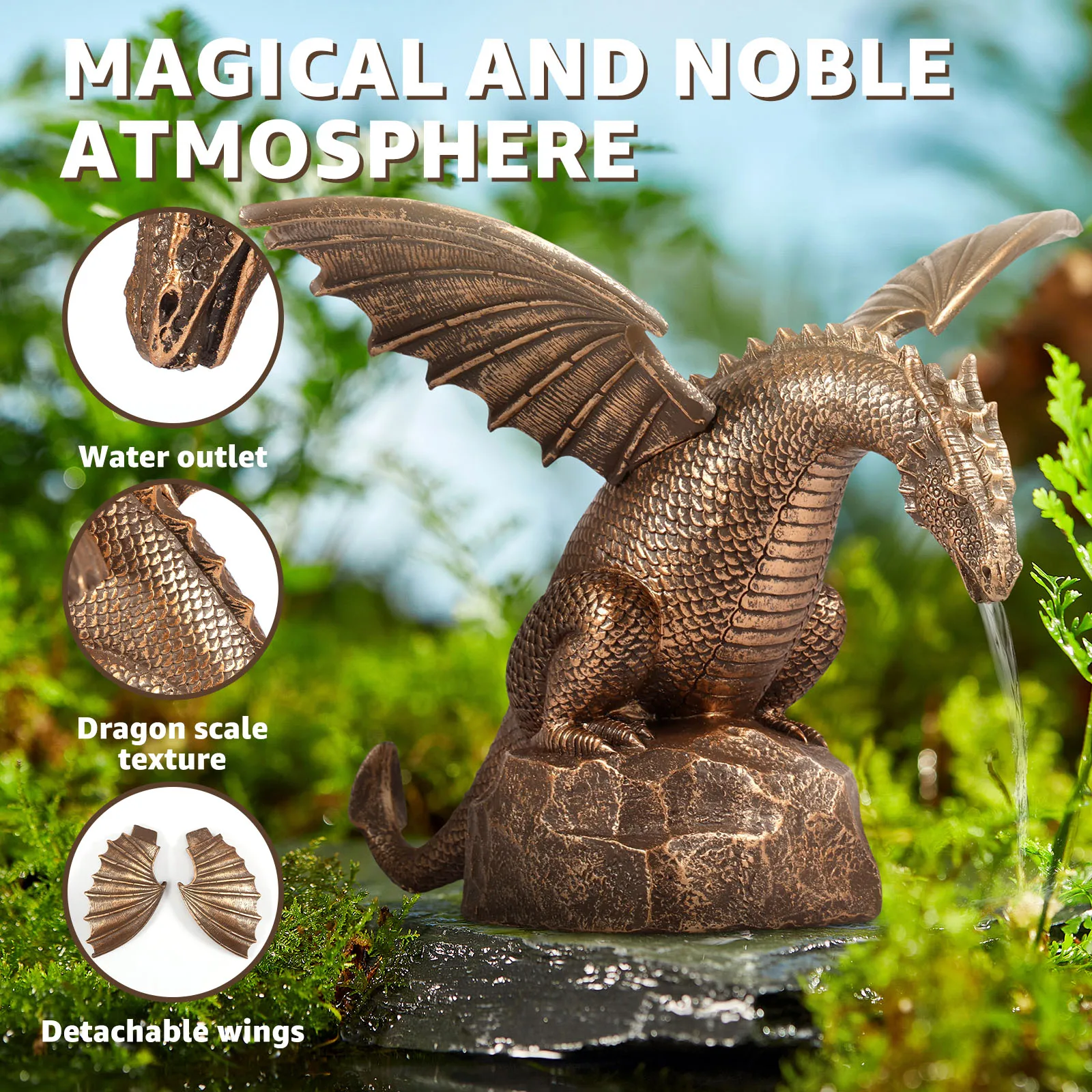 Dragon Water Fountain – Gardening Galore